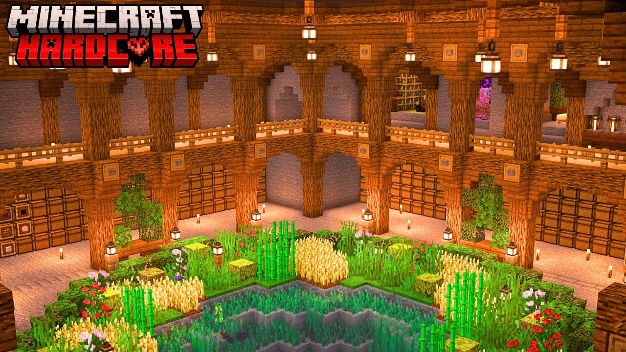 I Built The Ultimate Underground Base In Real Hardcore Minecraft Youtube