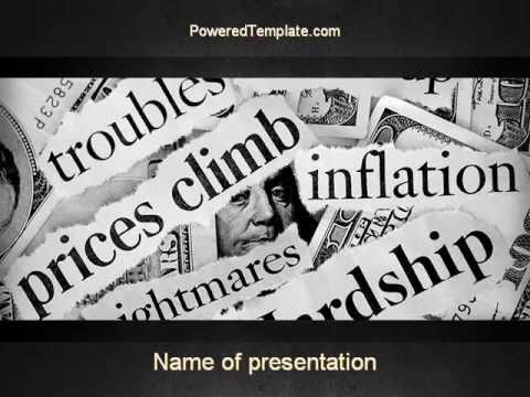 Great Recession Powerpoint Template By Poweredtemplate Youtube