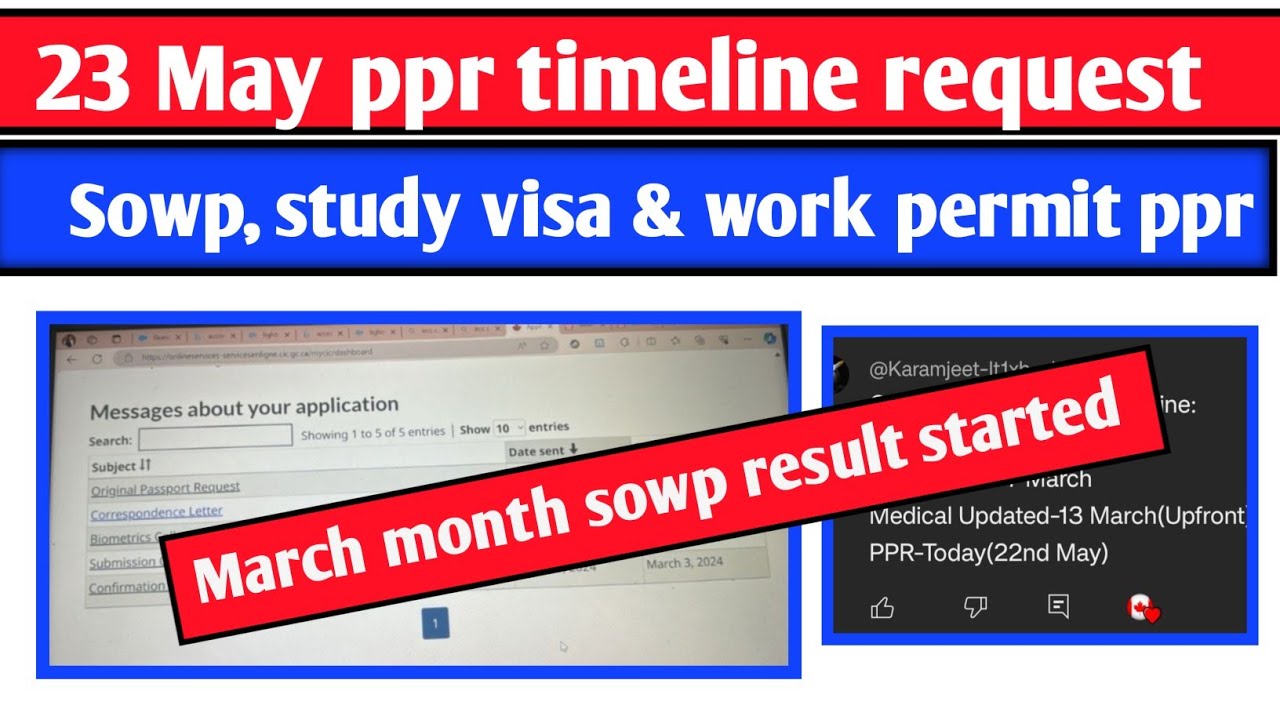 23 May Ppr Request Timeline Today S Ppr Request Timeline Canada