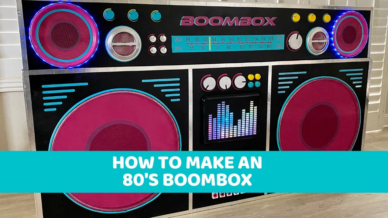 80 S Boombox Dj Booth Tutorial Make Your Own 6 Foot Wide Boombox As