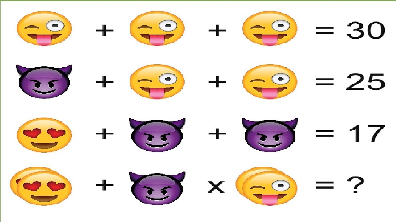 Challenge Your Friends To Solve This Emoji Maths Puzzle Youtube