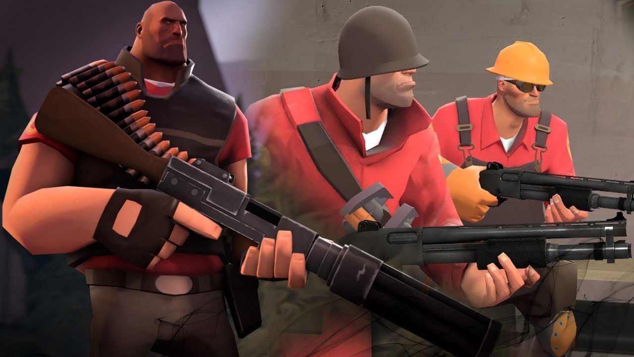 Tf2 Showcase Left 4 Dead 2 Shotgun Concept Styled Minigun Youtube