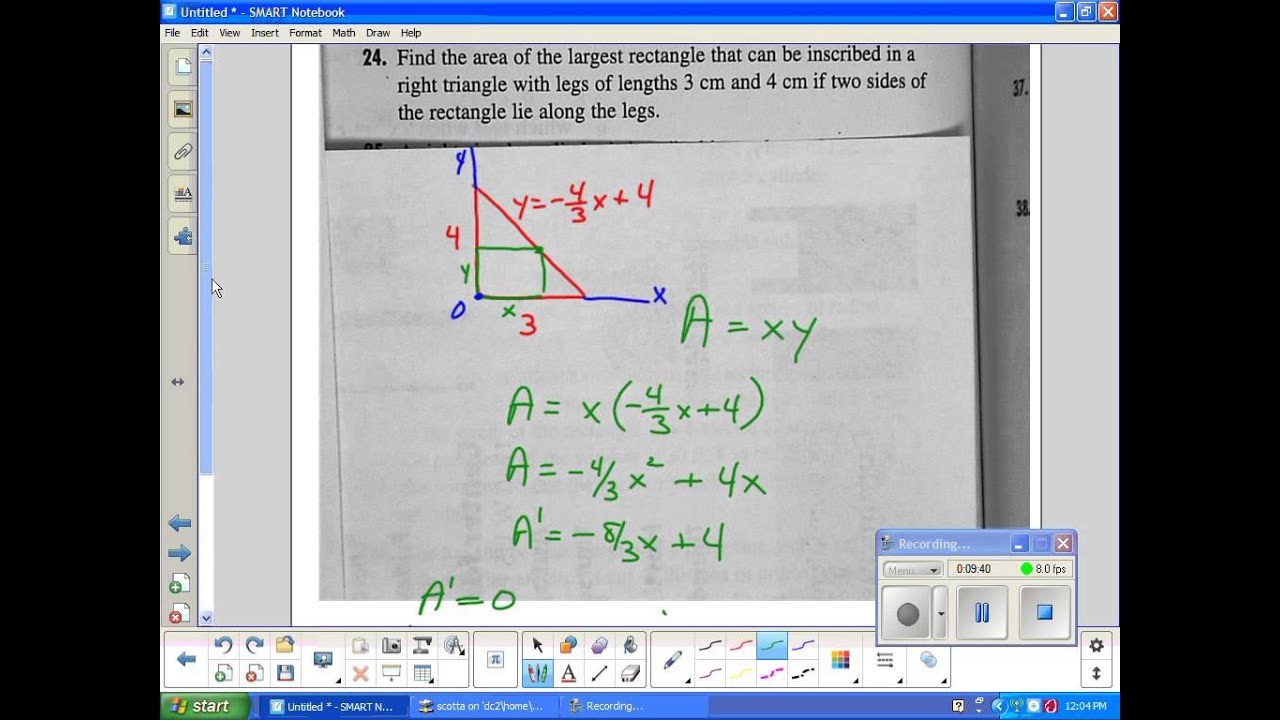 Optimization Calculus Examples