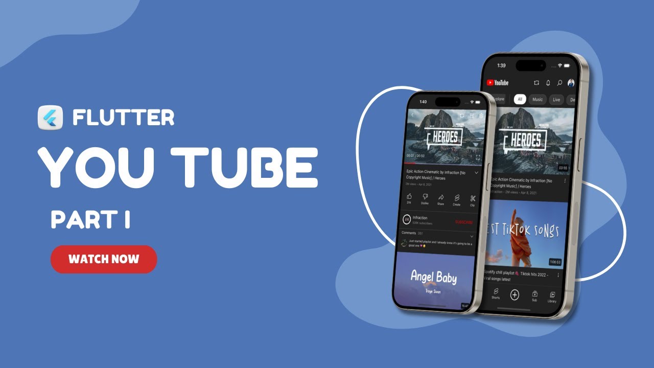 Youtube Clone App Ui Part I Flutter Ui Speed Code Youtube