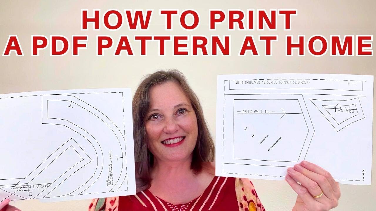 How To Print Assemble A Pdf Pattern Full Walkthrough Youtube