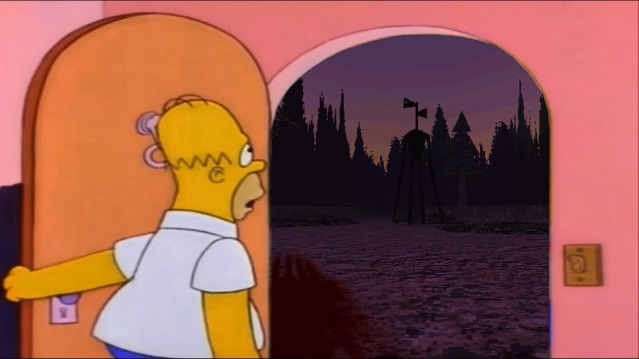 Siren Head Drops By Homer S House Trevor Henderson Unnerving Images