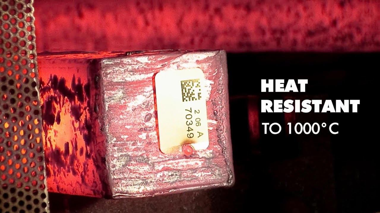 Heat Resistant Tags For Labeling And Tracking Metals Youtube
