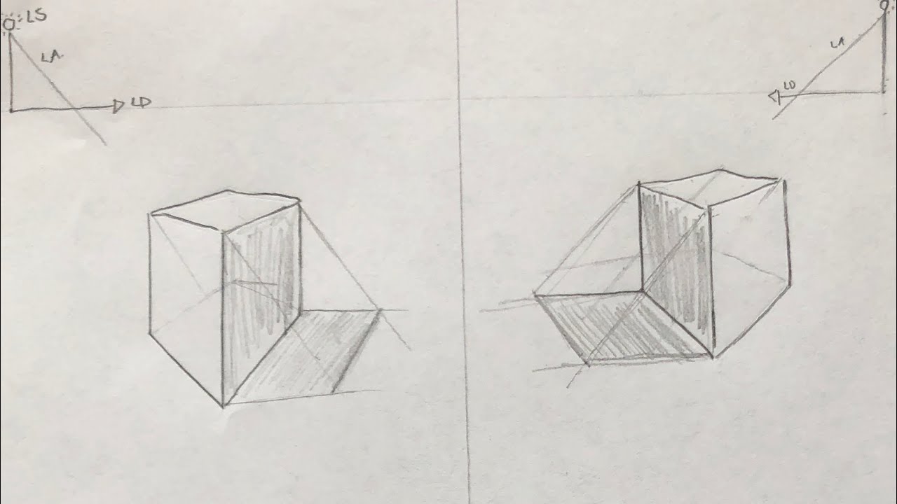 How To Draw Shadows In Two Point Perspective
