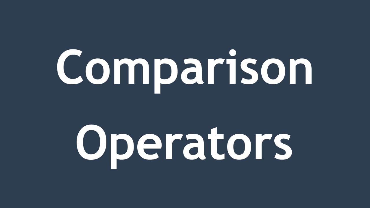 Learn Php 5 In Arabic 14 Comparison Operators Youtube