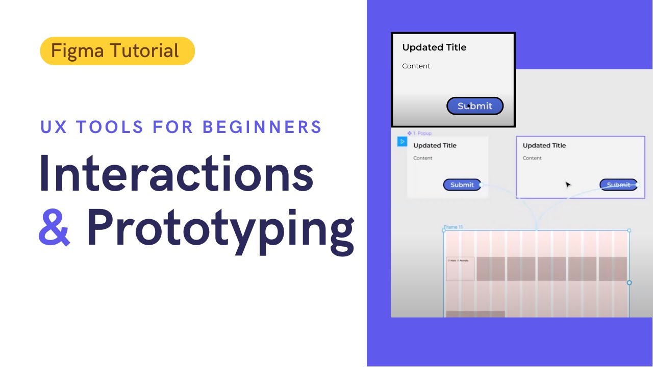 Figma Interactions Prototyping Figma Tutorial For Ux Beginners