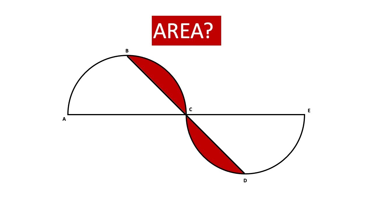 Find The Area Of The Shaded Region Math Quantitative Geometry Puzzle