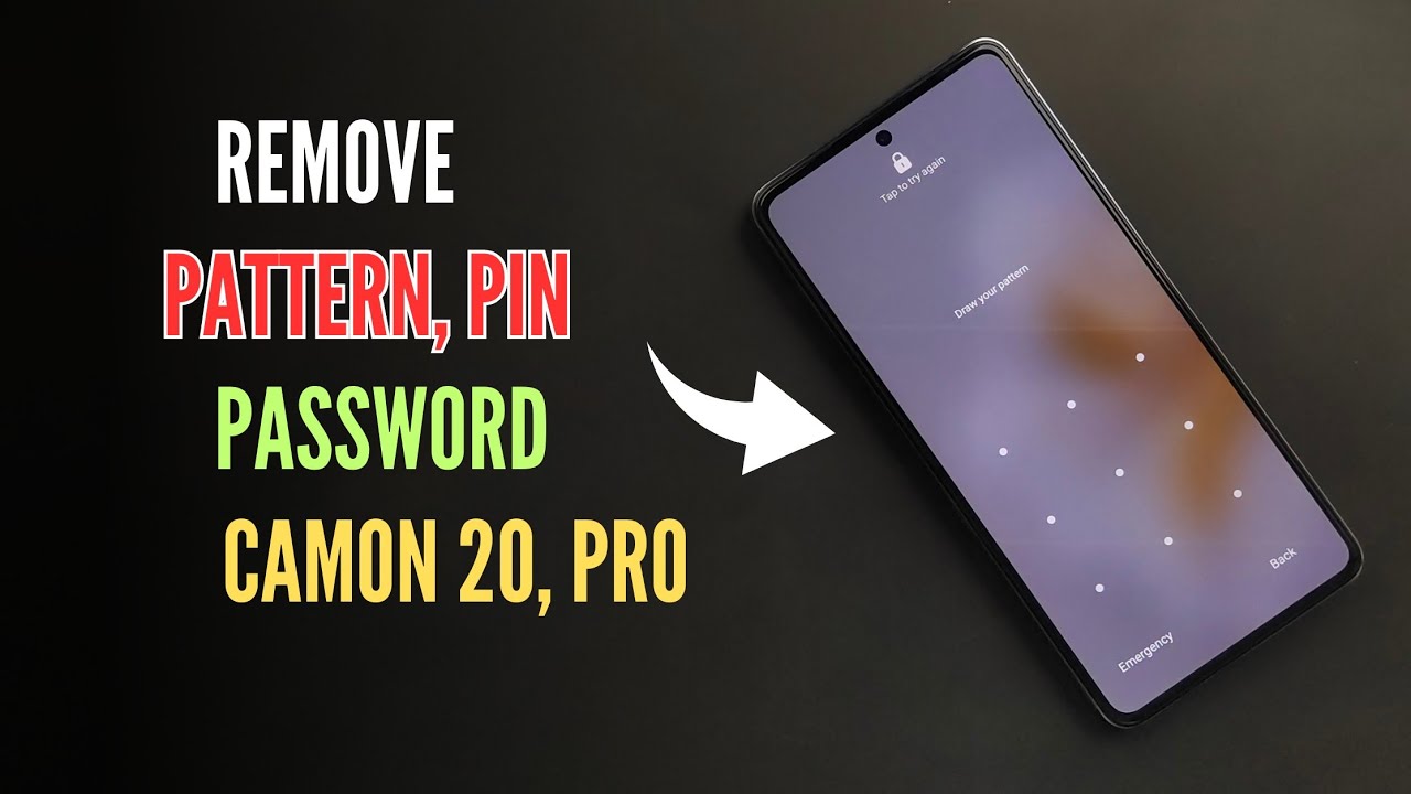 Tecno Camon 20 Pro Hard Reset Remove Pattern Pin Password Frp