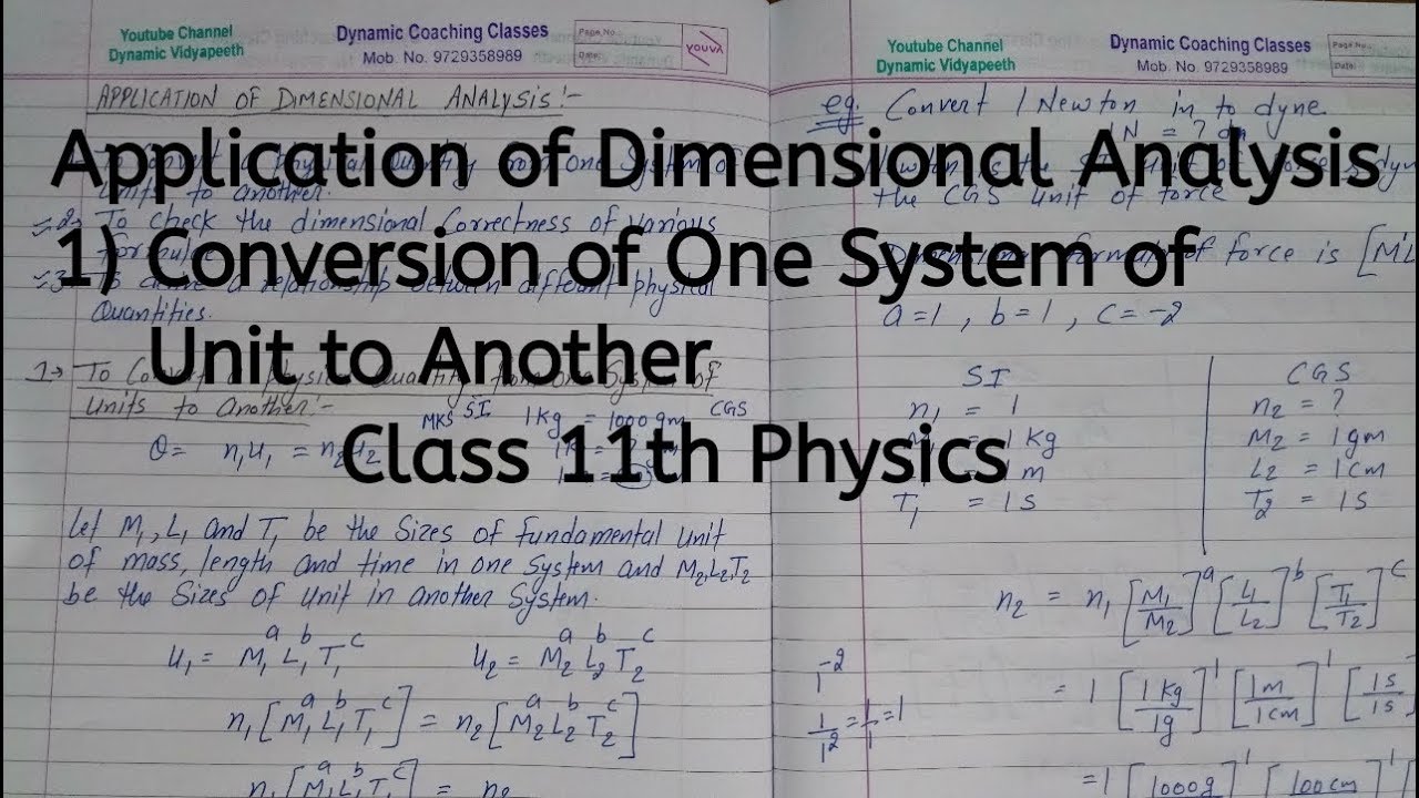 Dimensional Analysis Definition Physics At Maria Couch Blog