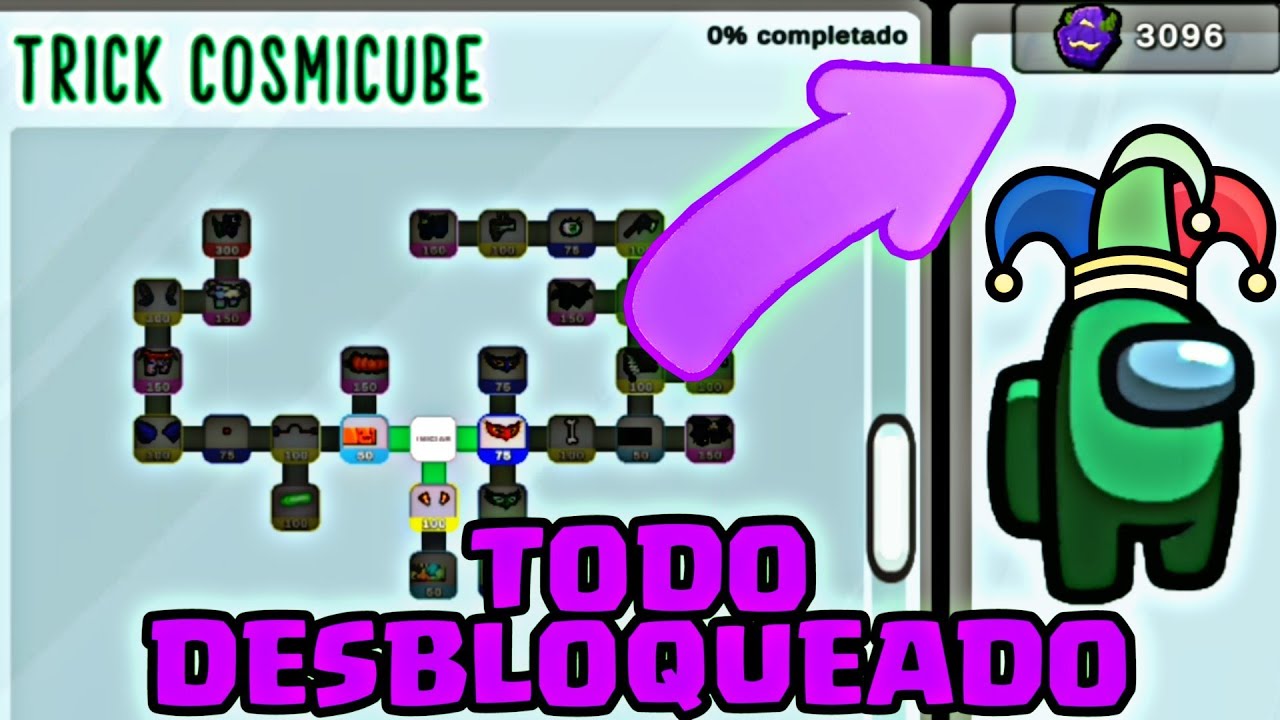 рџ рџ ў Desbloqueo Todo El Trick Cosmicube En Among Us Youtube