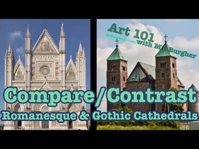 Romanesque Architecture Vs Gothic Romanesque Art Architecture Art