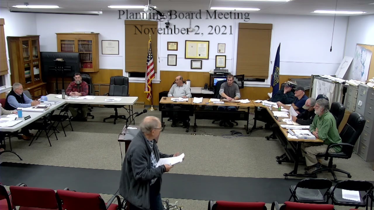 Planning Board Meeting 11 2 2021 Youtube