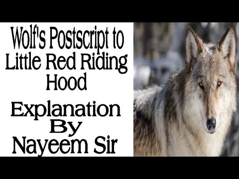 The Wolf S Postscript To Little Red Riding Hood In Hindi Urdu English