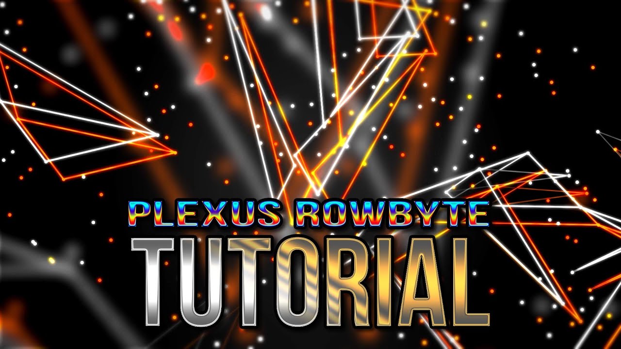 Plexus Rowbyte After Effects Tutorial Background 370 Youtube