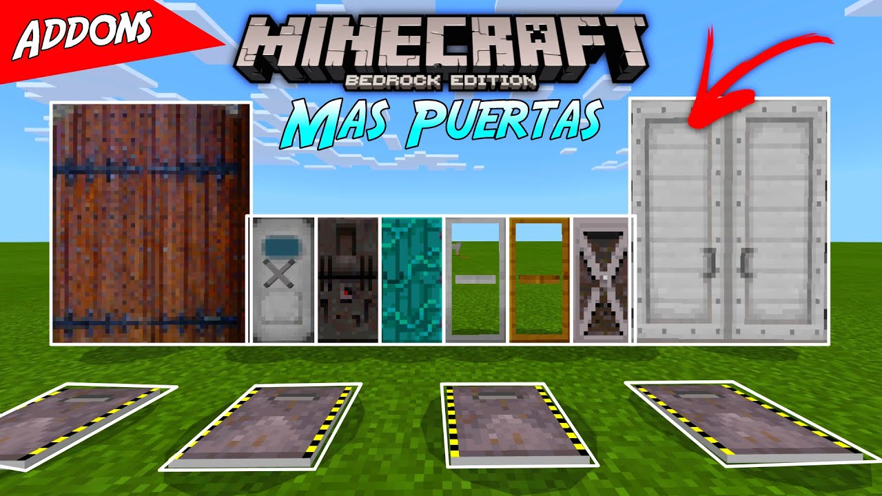 Mas De 25 Nuevas Puertas En Minecraft Bedrock Pe 1 16 Door Plus