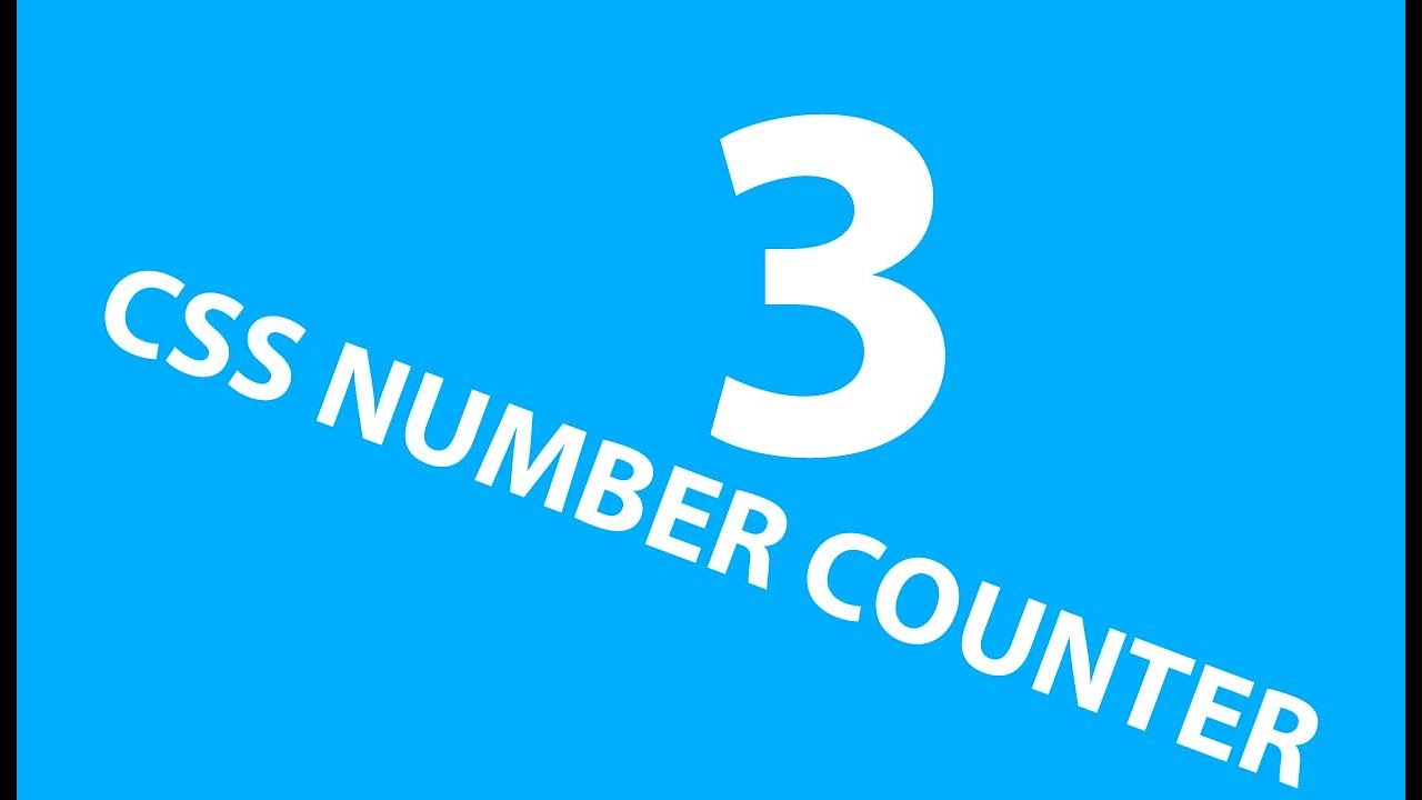 Css 3d Number Countdown Animation Effects Html Css Tutorials Design