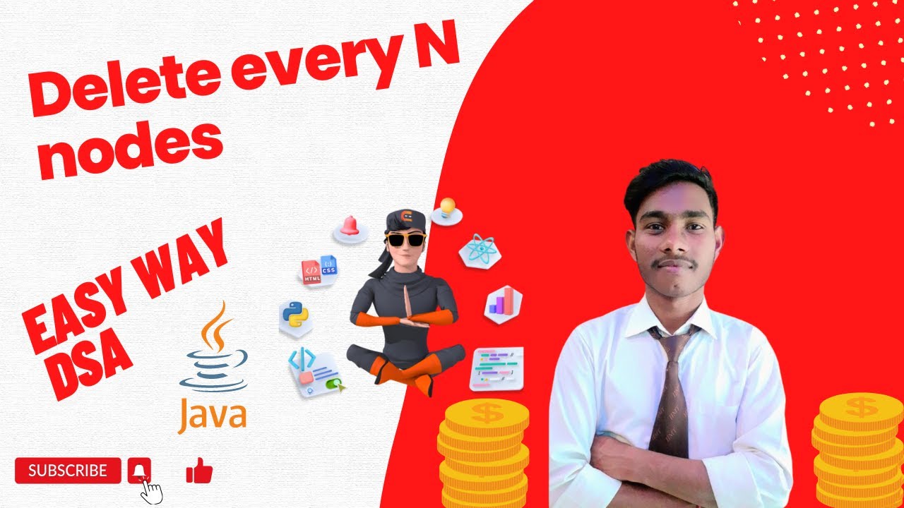 Delete Every N Nodes Linkedlist Coding Ninjas Java Youtube