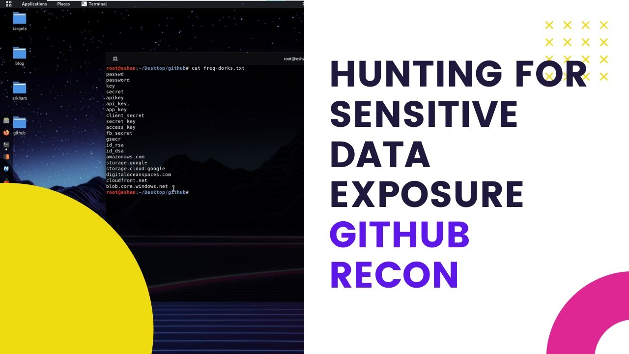 Hindi Hunting For Sensitive Data Github Recon R0x4r Youtube