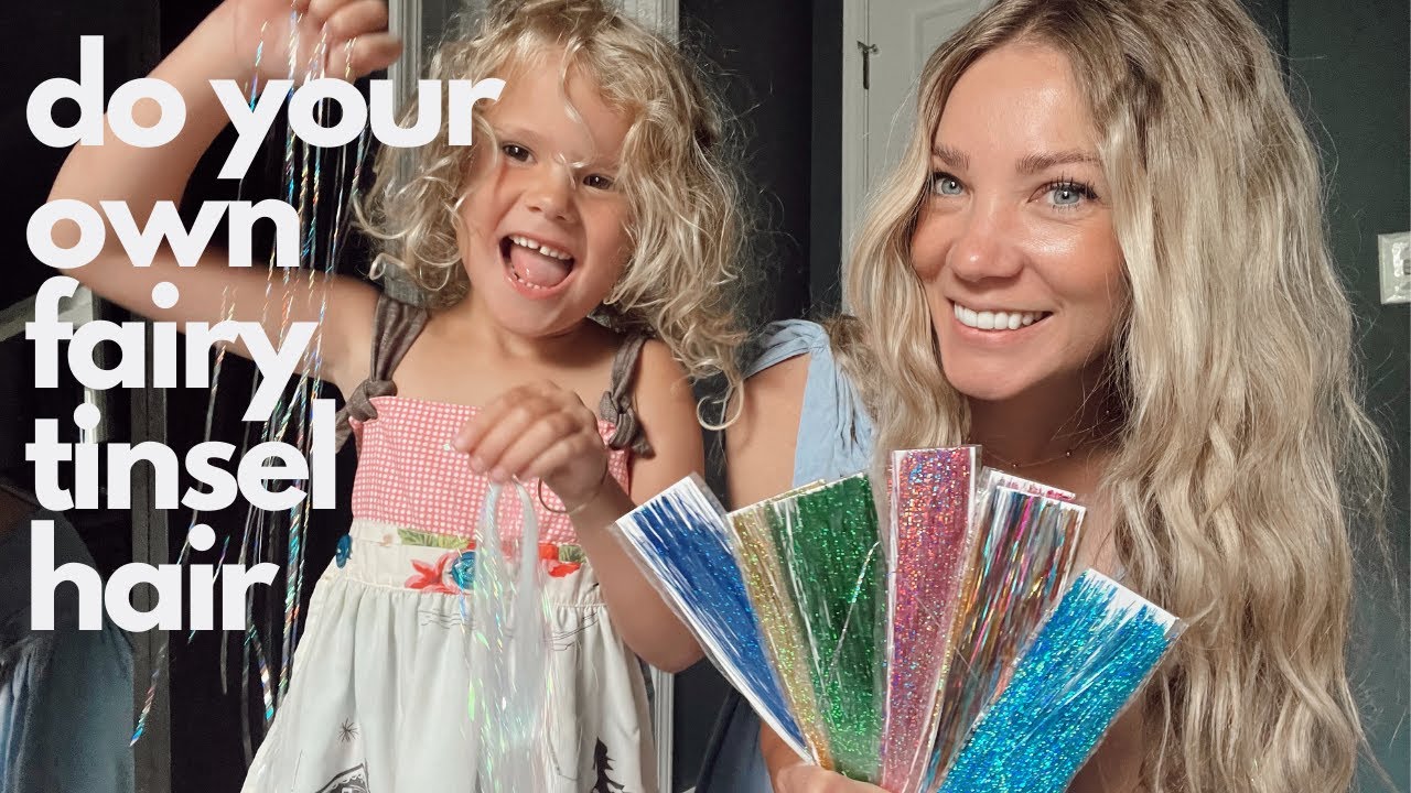 Do Your Own Fairy Tinsel Hair Quick Easy How To Add Literal