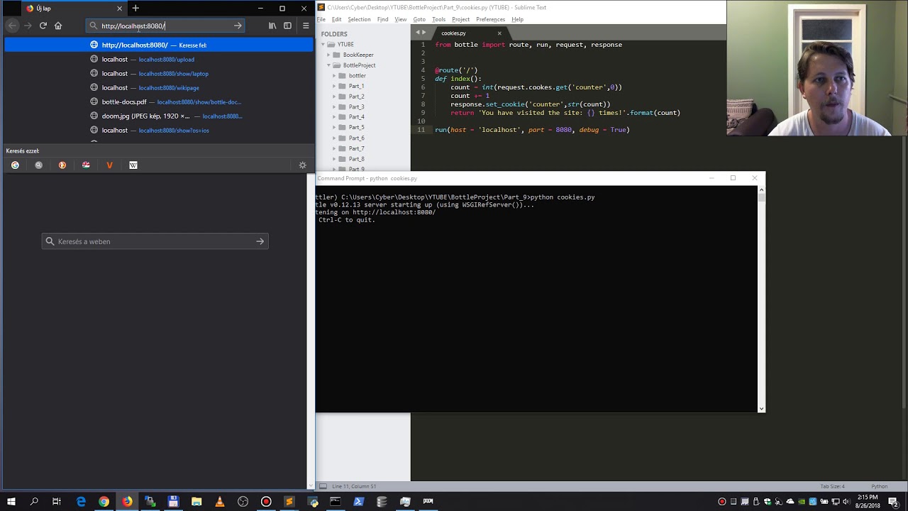 Python Bottle Part 9 Youtube