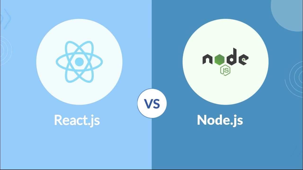 React Js Vs Node Js What Are The Main Differences Youtube