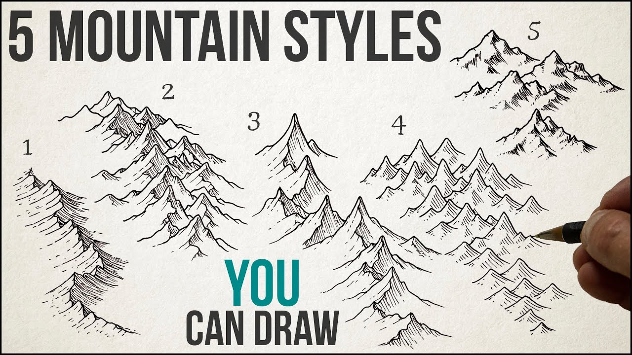 How To Draw Mountains Fantasy Map