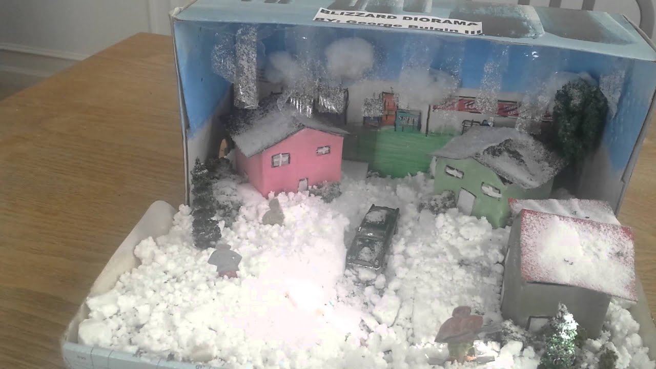 Winter Blizzard Diorama Youtube