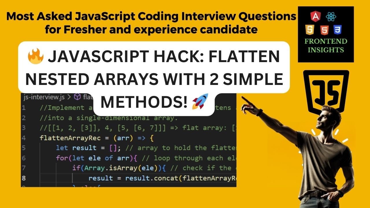 рџ ґ Javascript Hack Flatten Nested Arrays With 2 Simple Methods рџљђ