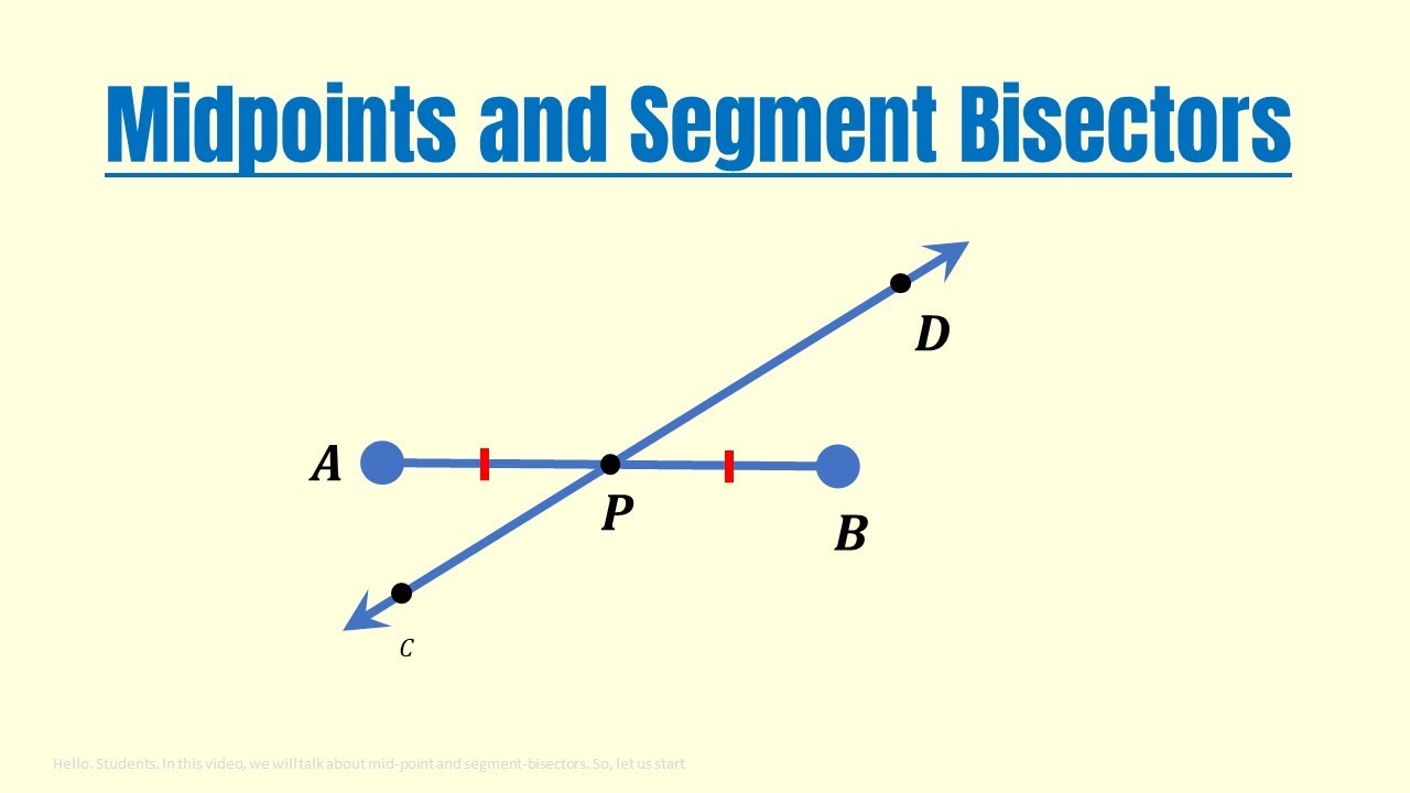 Segment Bisector Geometry