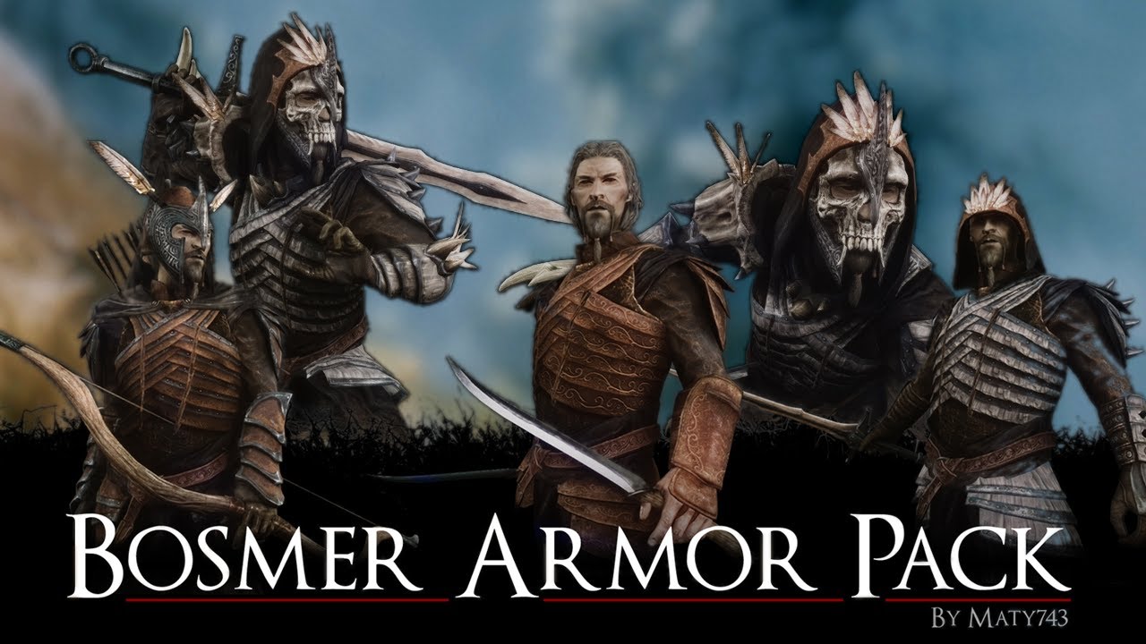 Skyrim Mod Bosmer Armor Pack Youtube
