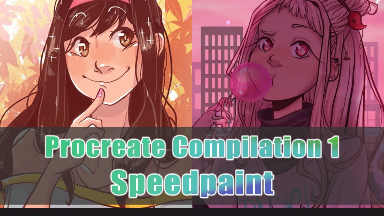 Speedpaint Procreate Compilation 1 Youtube