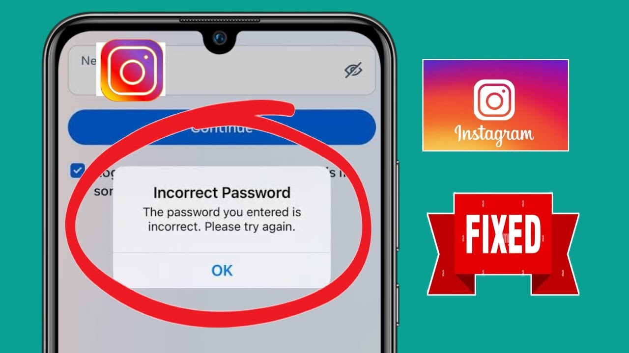 Instagram Incorrect Password Problem Solve How To Solve Instagram