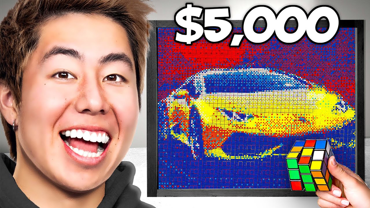 Best 1 000 Rubik S Cube Art Wins 5 000 Challenge Youtube