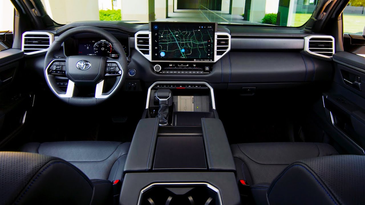 2023 Toyota Sequoia Platinum Interior In Black Youtube