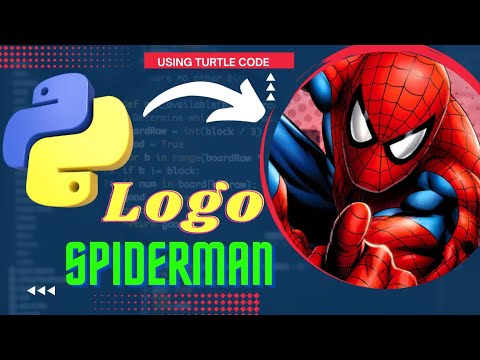 Spiderman Logo Using Python Turtle Code Python Programming Hub Youtube