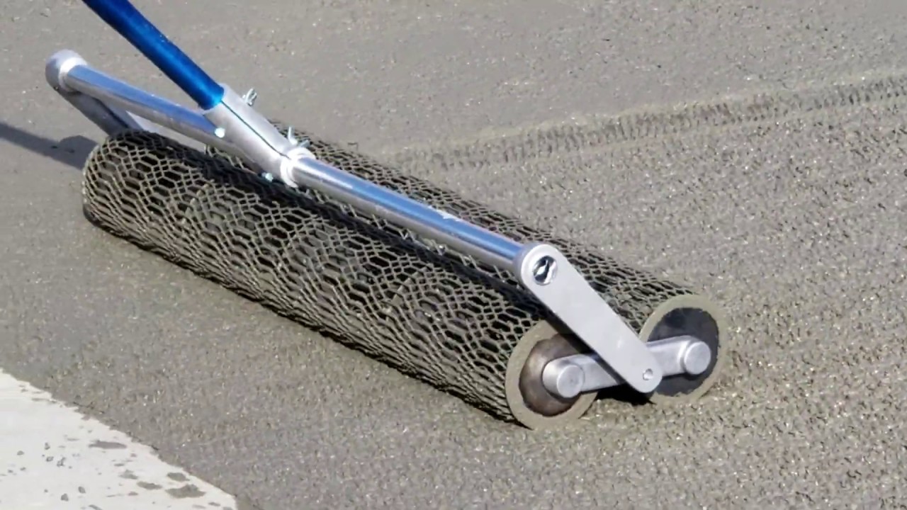 Using A Concrete Roller Tamp Youtube