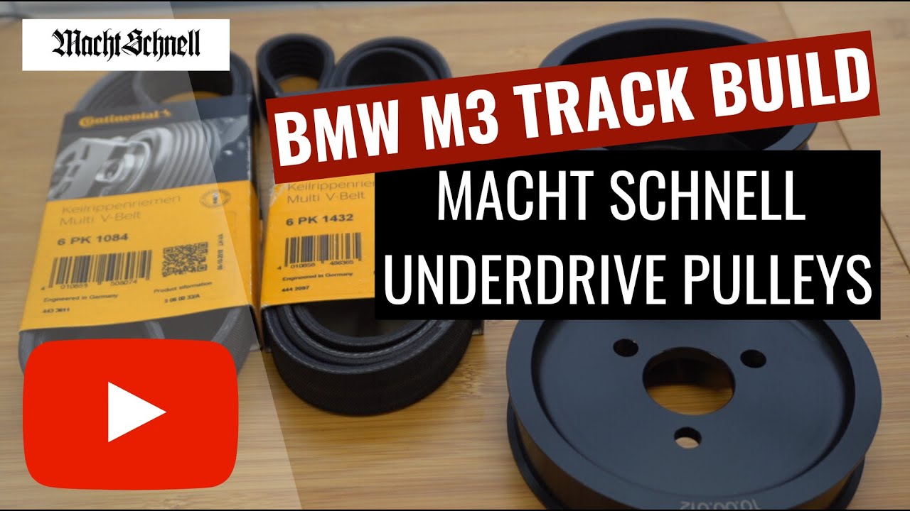 Track Build Bmw E92 M3 Macht Schnell Underdrive Pulley Kit Youtube