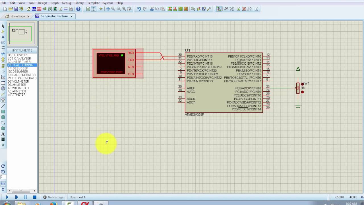 Codevisionavr 11 Adc Youtube