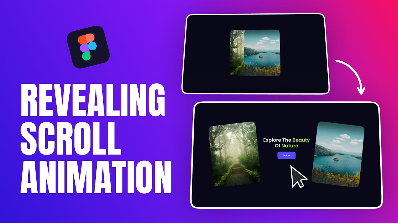 Create Revealing Scroll Animation In Figma Figma Tutorial Youtube