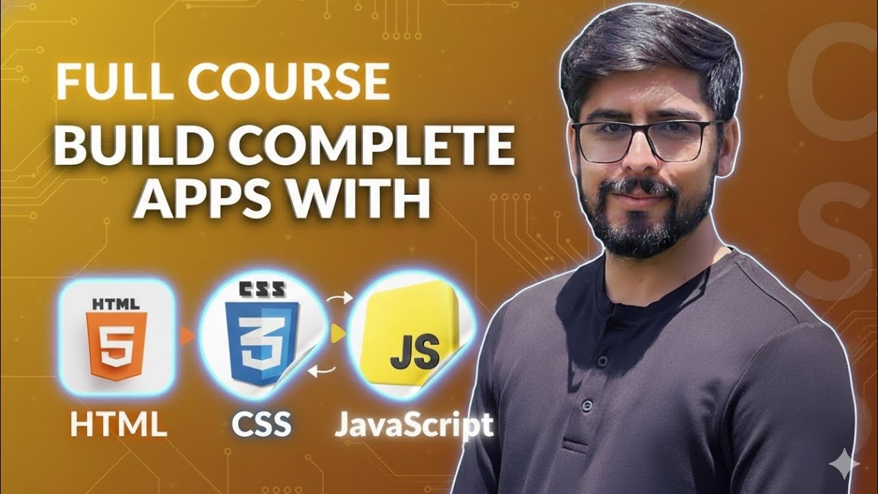 Master Html Css Javascript Complete App Tutorial Youtube