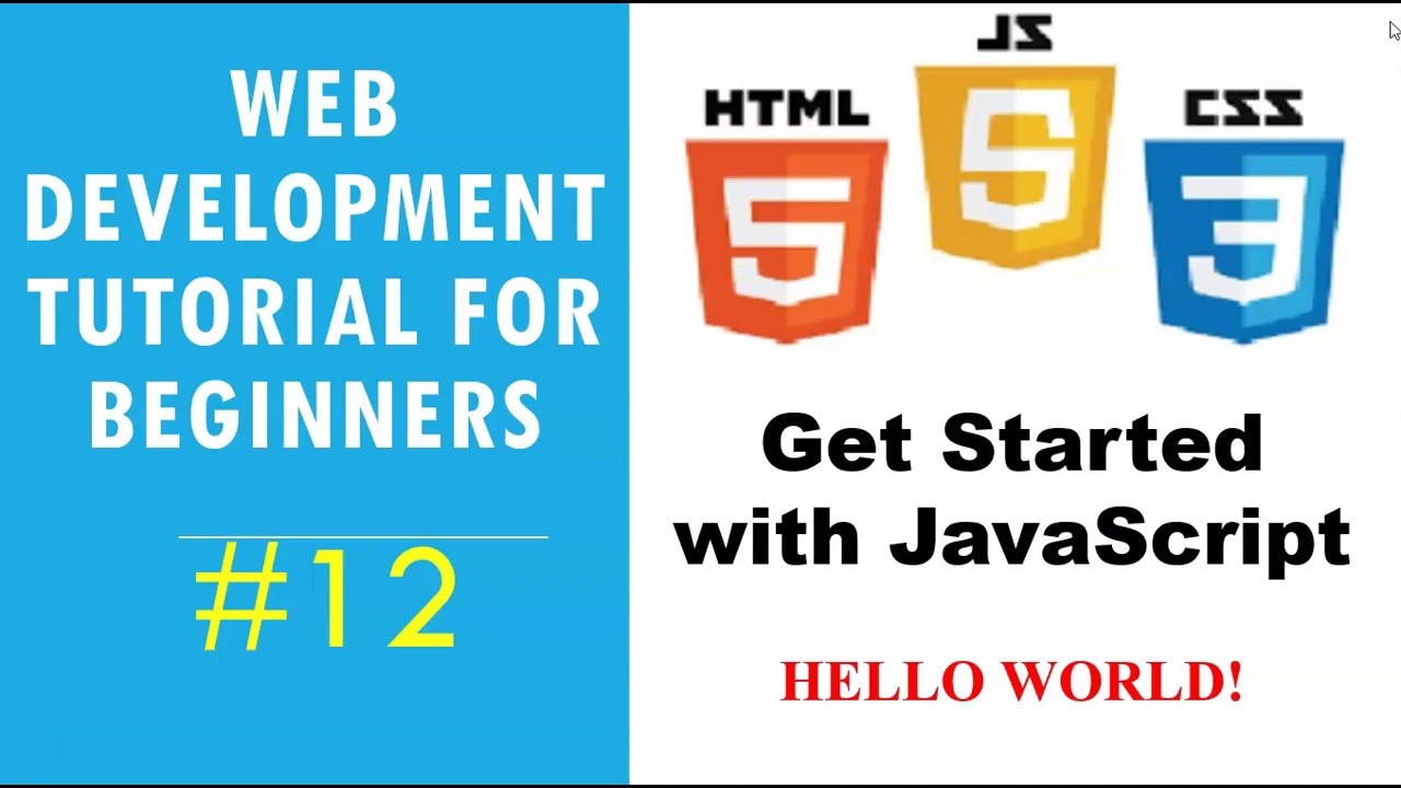 Web Development Tutorial For Beginners 12 Getting Started With
