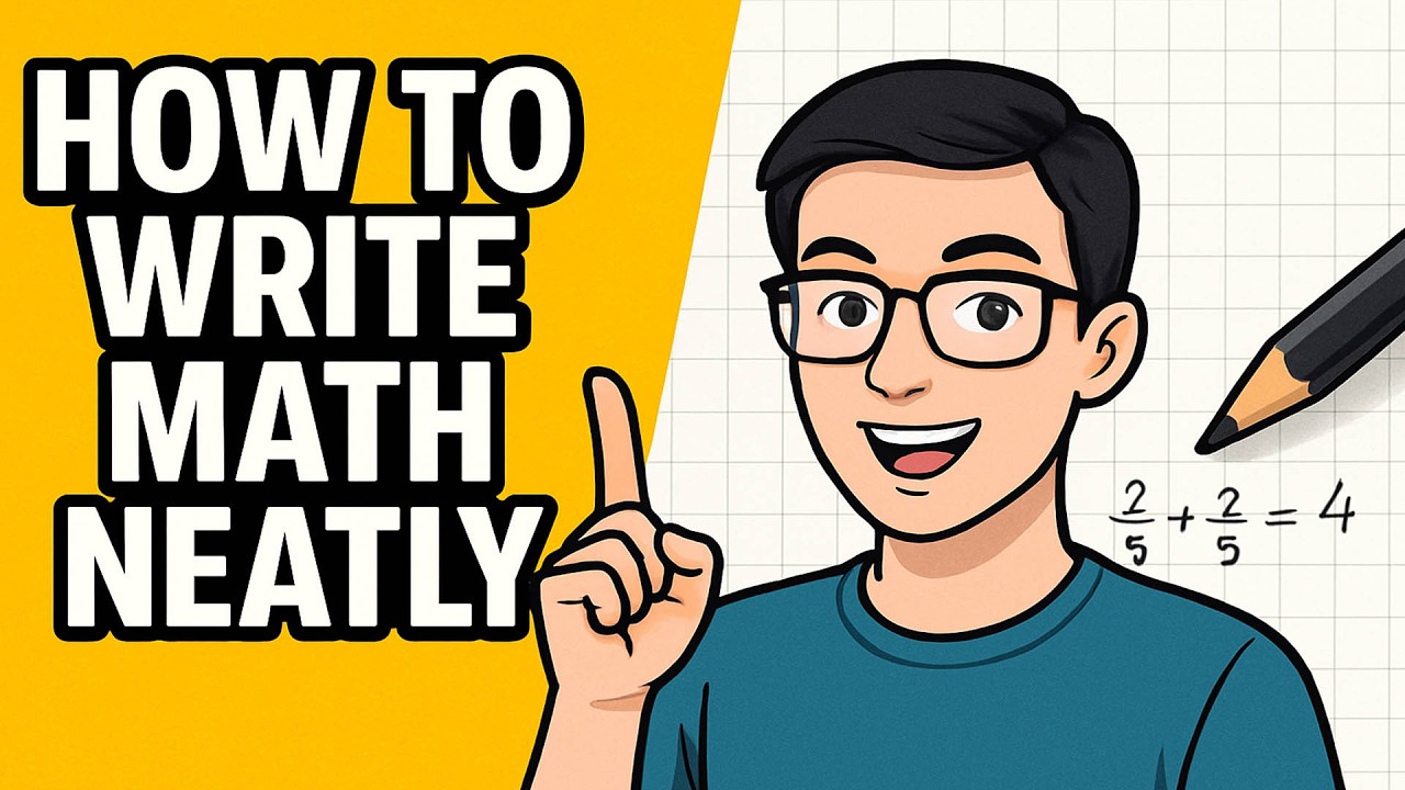 How To Write Math Neatly Youtube