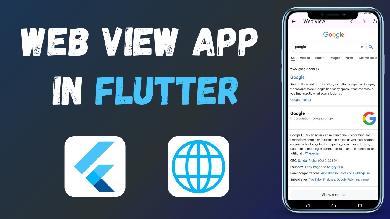 How To Create Webview In Flutter Webview Example In Flutter Youtube