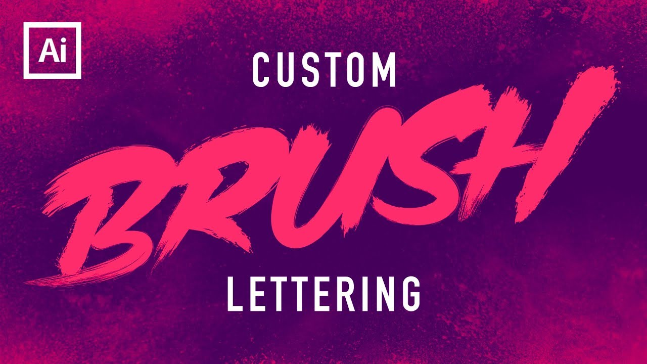Dry Brush Text Tutorial Illustrator Youtube