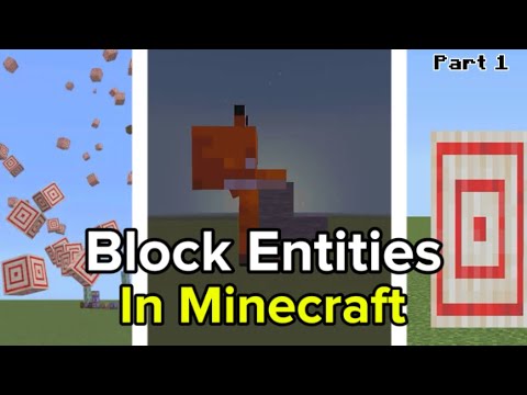 Block Entities In Minecraft Bedrock Command Tutorial Youtube
