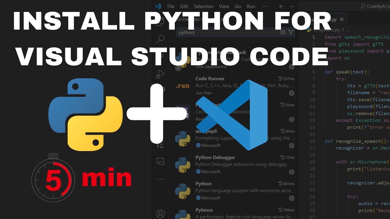 How To Install Python Vs Code Easily Full Setup Youtube
